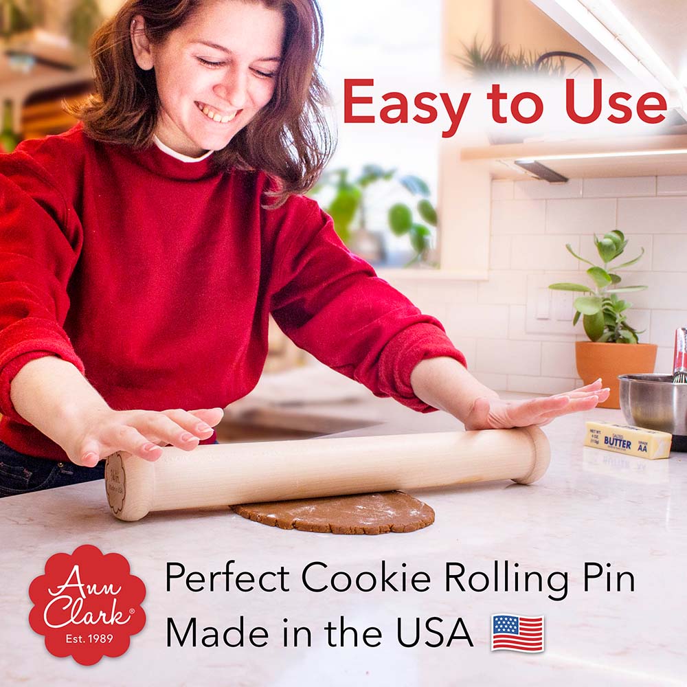 Perfect Cookie Rolling Pin ¼ in Fixed Depth – Tallulahs